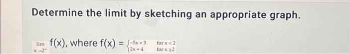 Solved Determine the limit by sketching an appropriate | Chegg.com