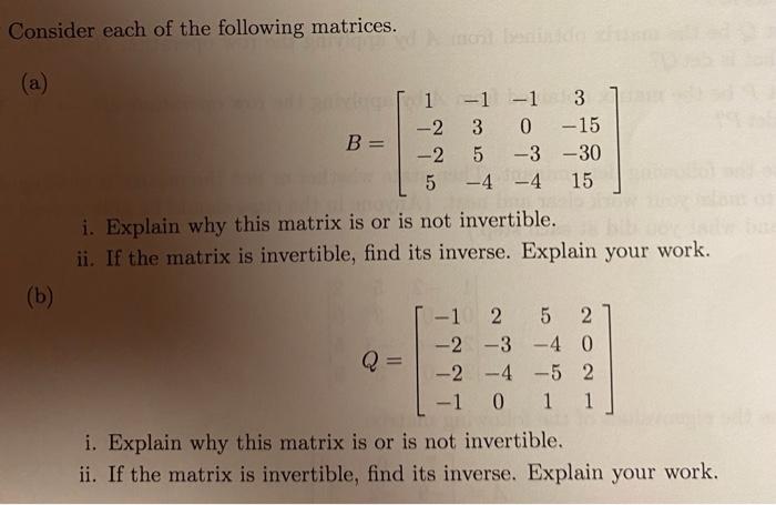 Solved linear algebra i would be happy of you could type up | Chegg.com