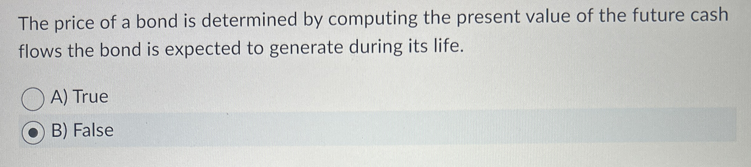 The price of a bond is determined by computing the | Chegg.com