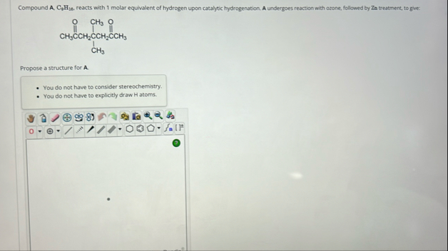 Solved Compound A,C5H3, ﻿reacts with 1 ﻿molar equivalent of | Chegg.com