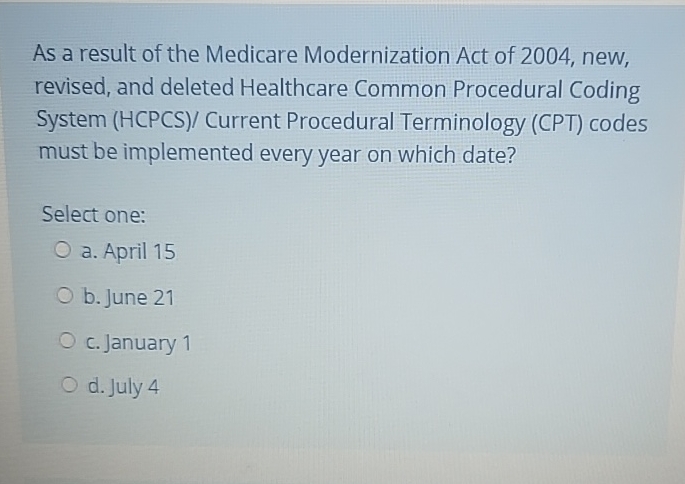 Solved As a result of the Medicare Modernization Act of | Chegg.com