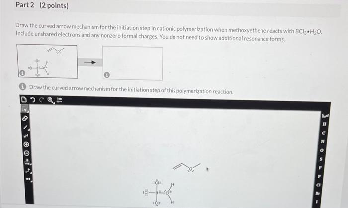 Solved Draw the curved arrow mechanism for the initiation | Chegg.com