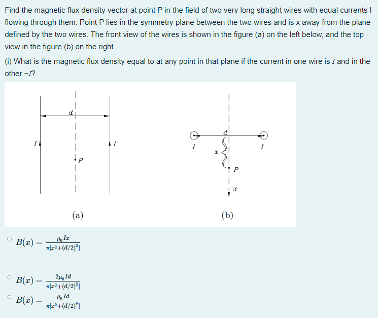 Solved Find the magnetic flux density vector at point P ﻿in | Chegg.com