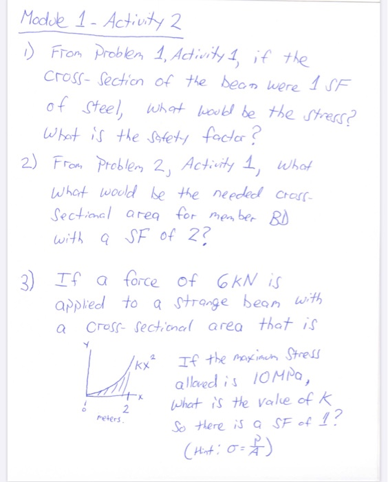 Module 1-Activity Problen! &Kips A 12 Solve for the | Chegg.com