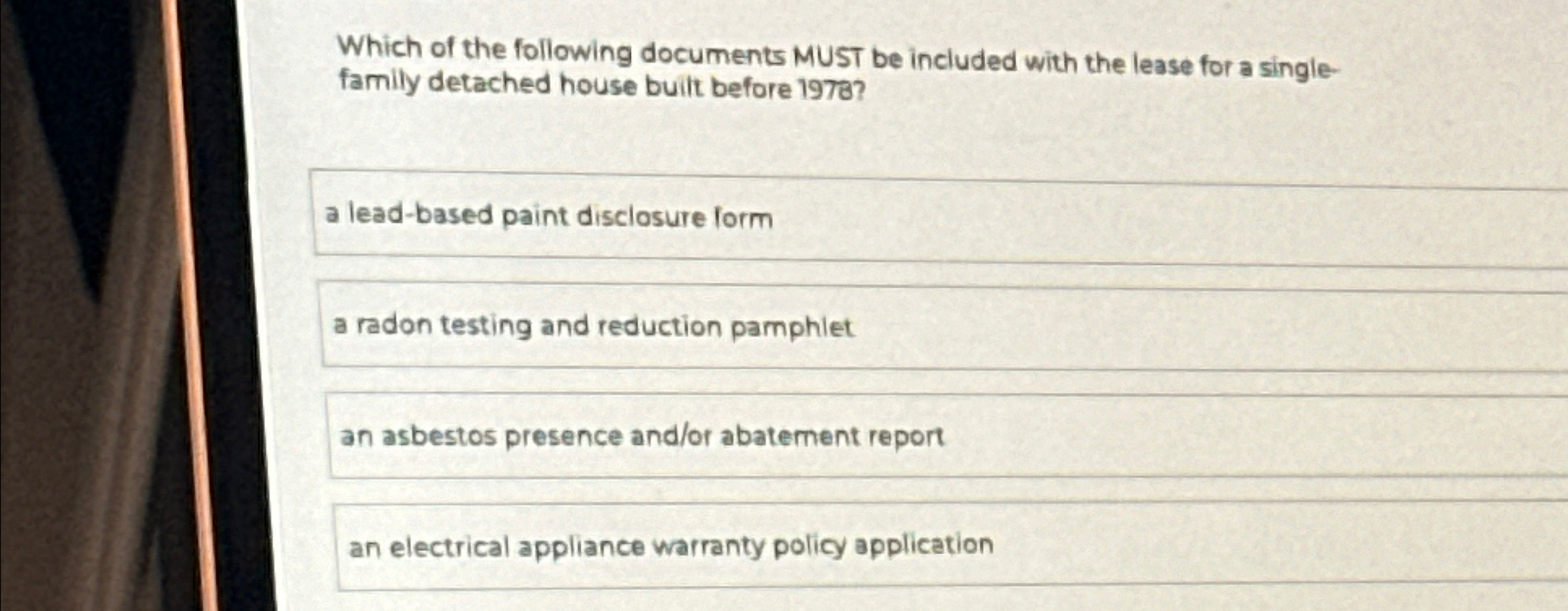 Solved Which of the following documents MUST be included | Chegg.com