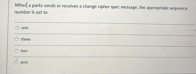 Solved Wherf a party sends or receives a change cipher spec | Chegg.com