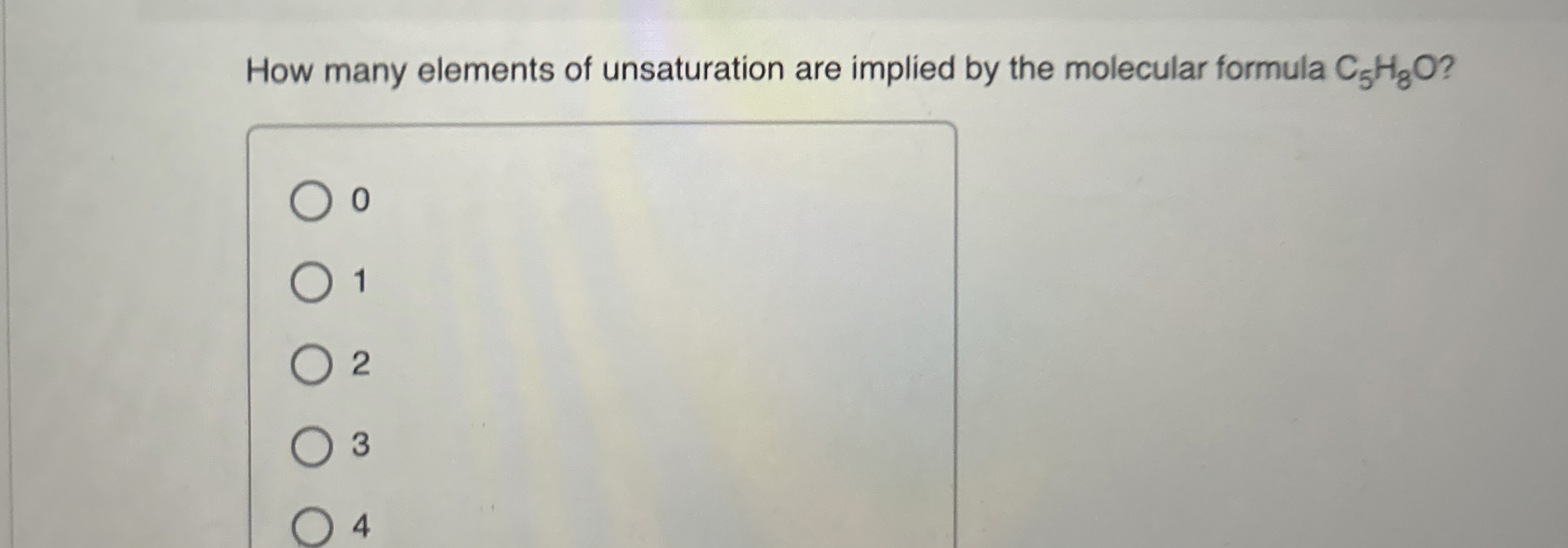 Solved How many elements of unsaturation are implied by the | Chegg.com