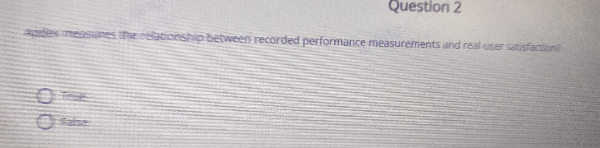 Solved Question 2Apdex measures the relationship between | Chegg.com