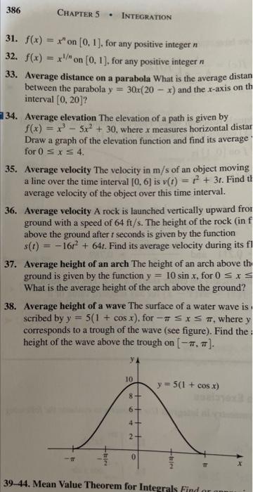 [Solved]: Find the average value of the following functions