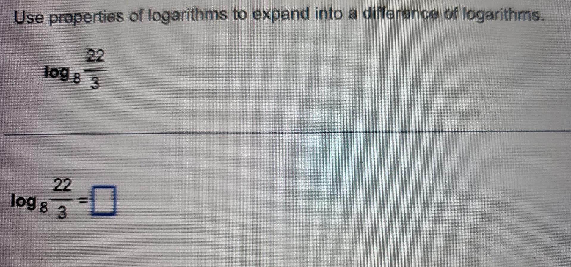 Solved Use properties of logarithms to expand into a | Chegg.com