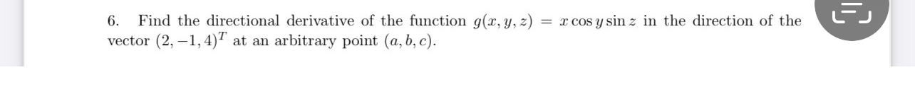 Solved Find the directional derivative of the function | Chegg.com