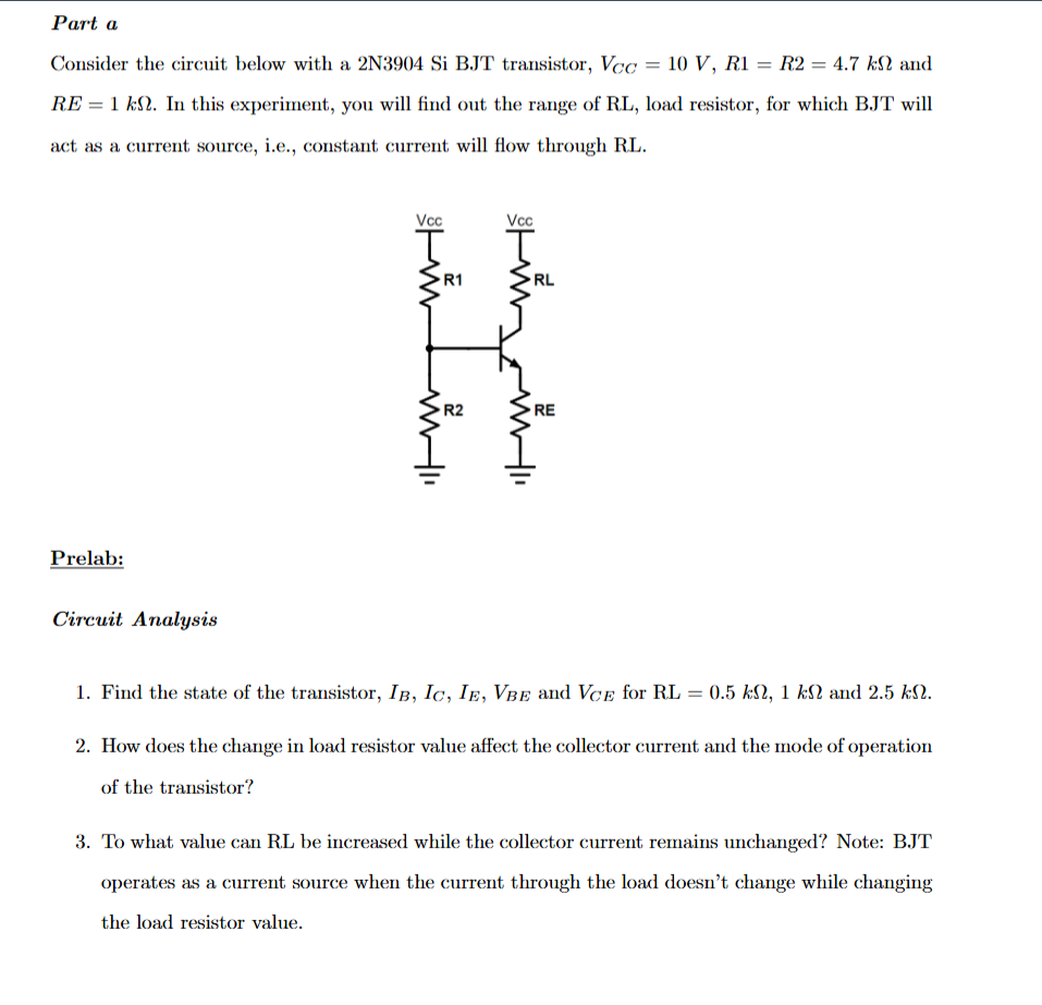 Solved Circuit AnalysisFind the state of ﻿the transistor, | Chegg.com