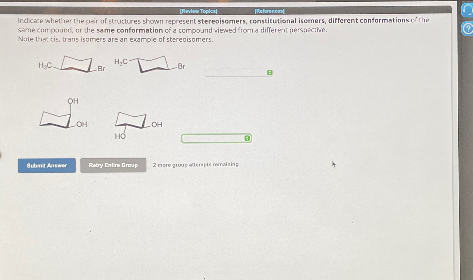 Solved [Rovlow Toples][Roforences]Indicate whether the pair | Chegg.com