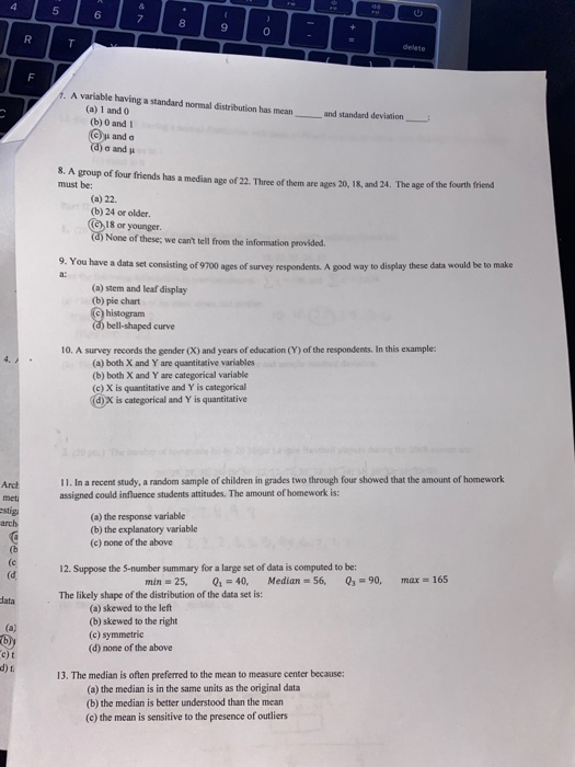 Solved Part L. Multiple Choice Circle the letter of the best | Chegg.com
