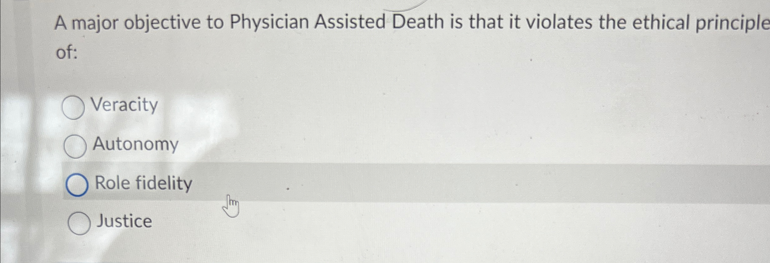 Solved A major objective to Physician Assisted Death is that | Chegg.com