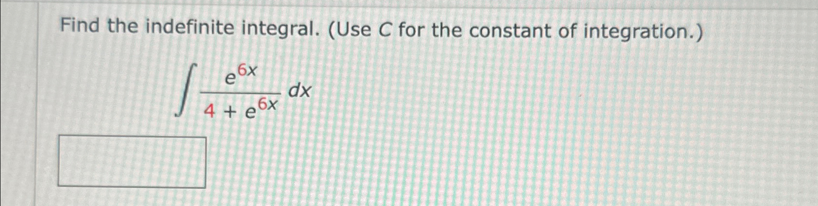 Solved Find the indefinite integral. (Use C for the constant | Chegg.com