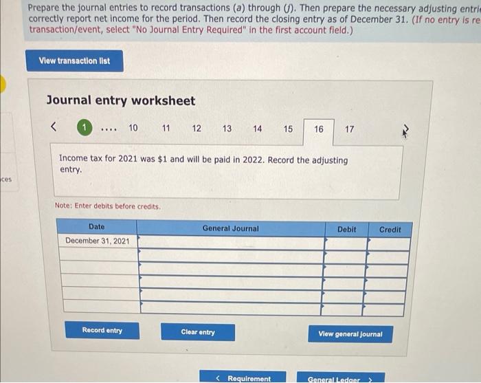 Solved Prepare the journal entries to record transactions | Chegg.com