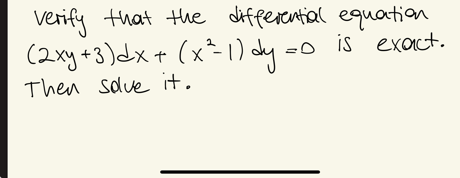 Solved verify that the differential equation | Chegg.com