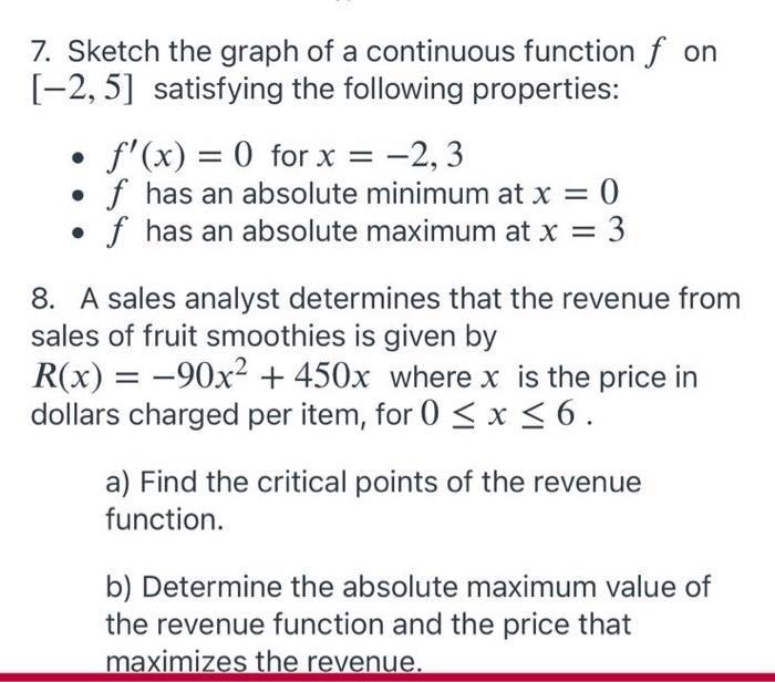 Solved Section 4 1 Determine The Location And Value Of The