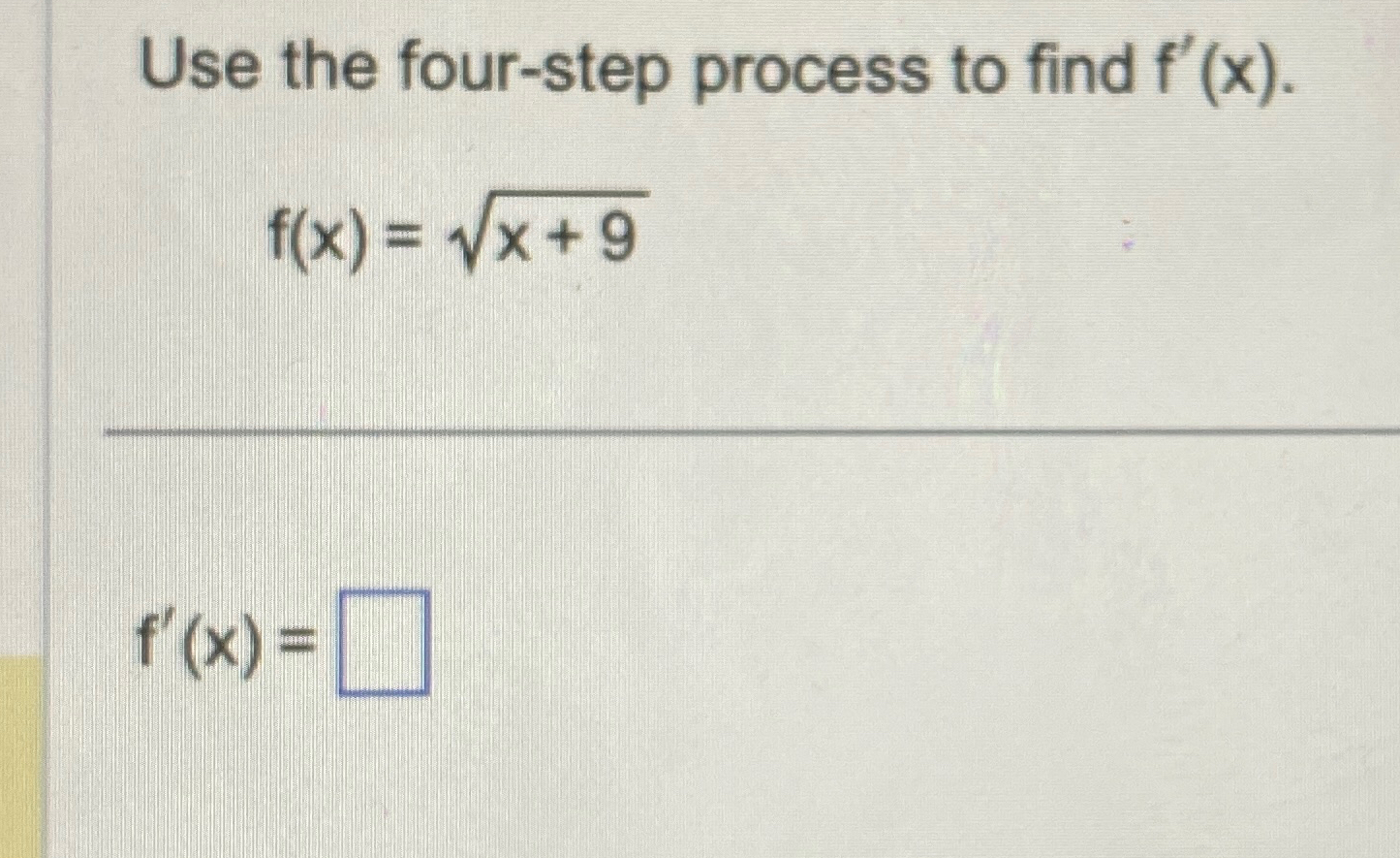 Solved Use the four-step process to find | Chegg.com