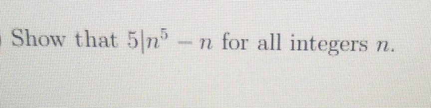 Solved Show that 500 - n for all integers n. | Chegg.com
