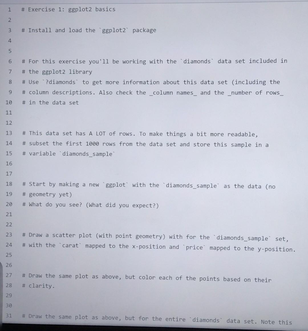 Solved \# Draw the same plot as above, but color each of the | Chegg.com
