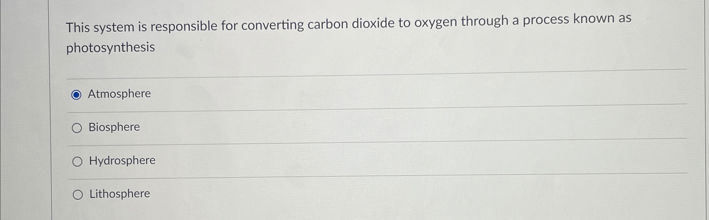 Solved This system is responsible for converting carbon | Chegg.com