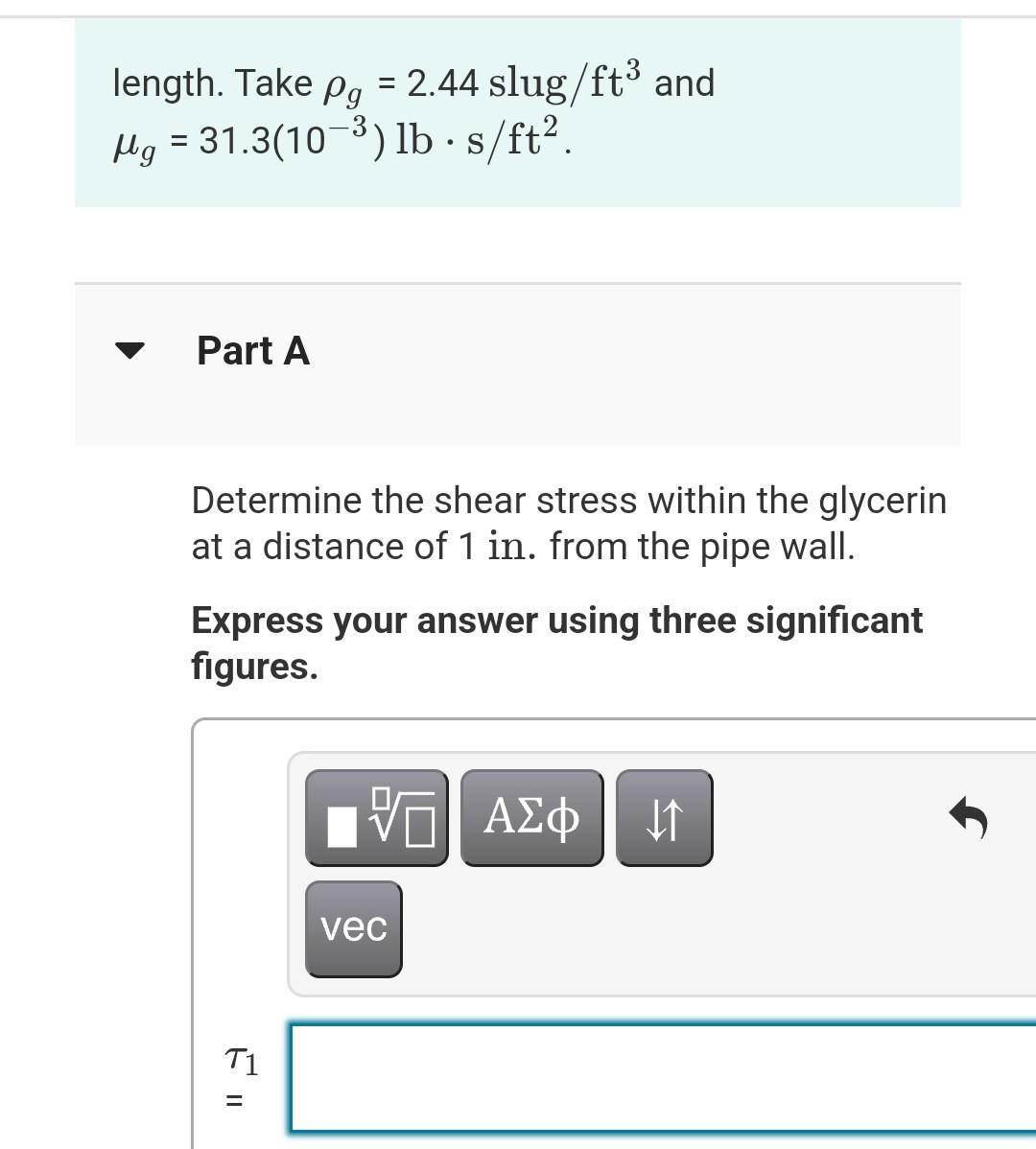 Solved As glycerin flows through a horizontal pipe shown in | Chegg.com