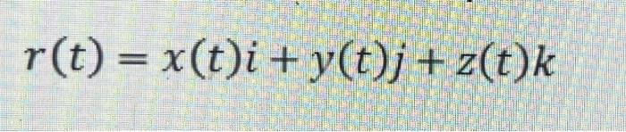 Solved consider a particle moving with a trajectory given | Chegg.com