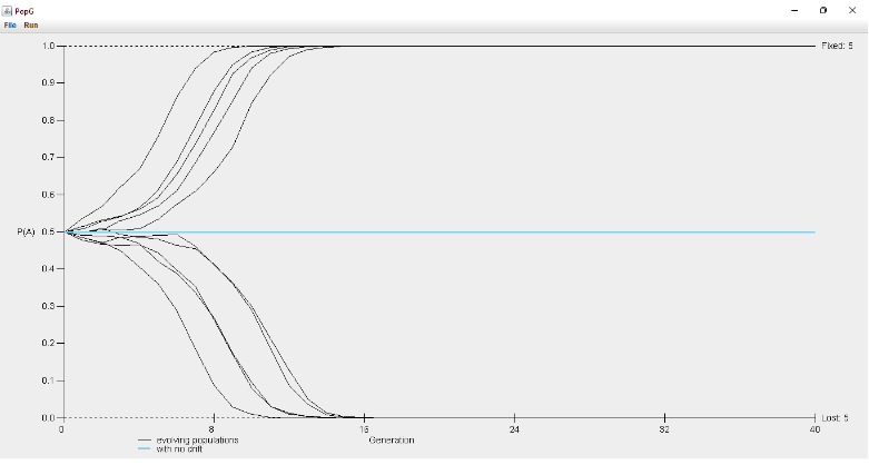 Solved Interpret this PopG simulation with the conditions: | Chegg.com