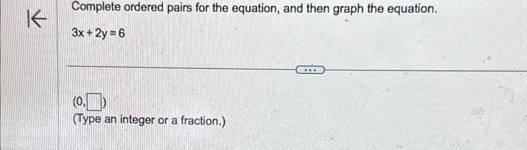Solved Complete ordered pairs for the equation, and then | Chegg.com