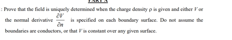 Solved : Prove that the field is uniquely determined when | Chegg.com