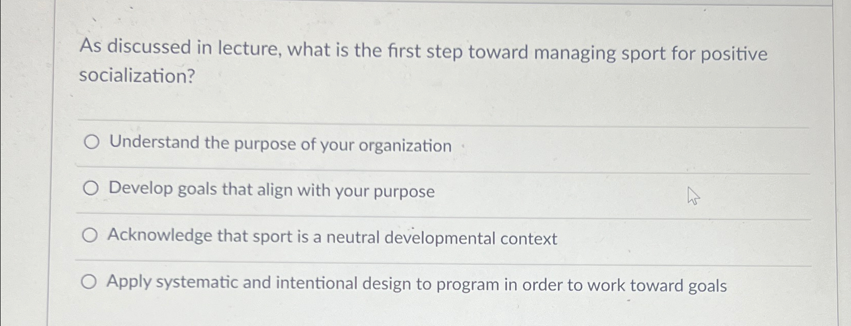 Solved As discussed in lecture, what is the first step | Chegg.com