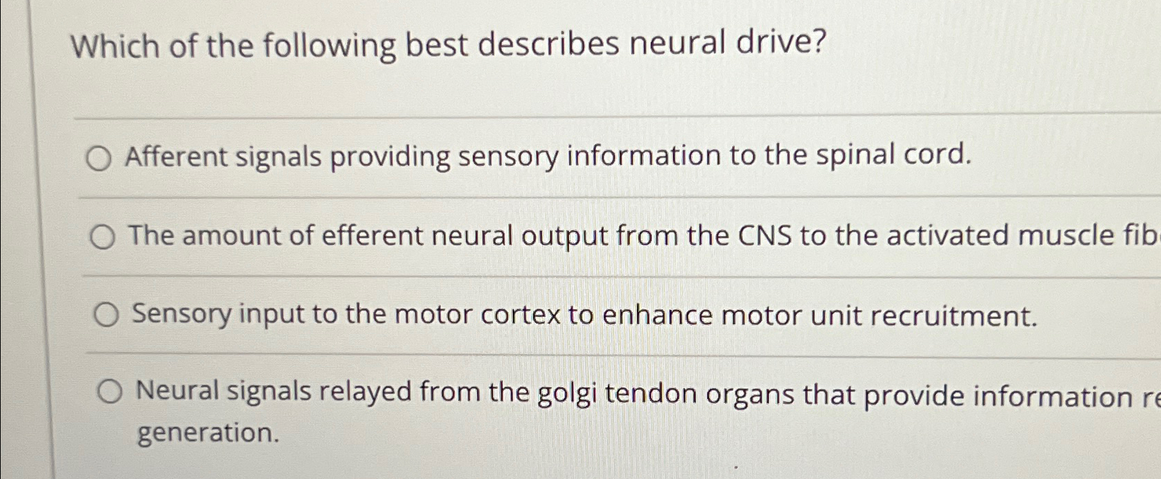 Solved Which of the following best describes neural | Chegg.com