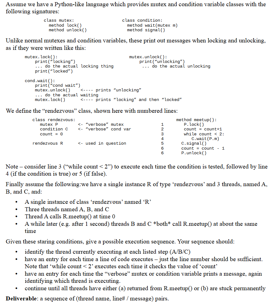 Assume we have a Python-like language which provides | Chegg.com
