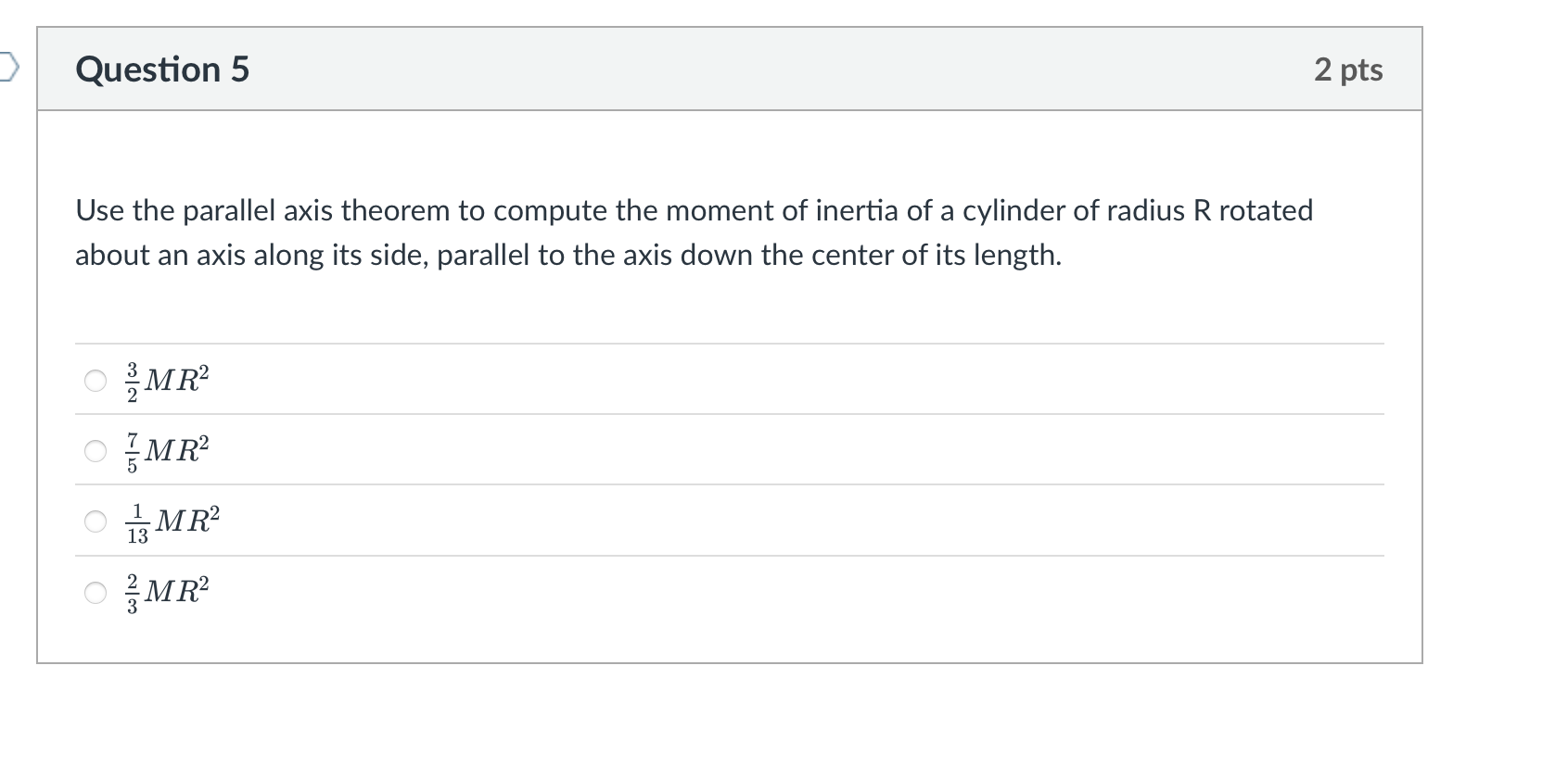 Solved Question 52 ptsUse the parallel axis theorem to | Chegg.com