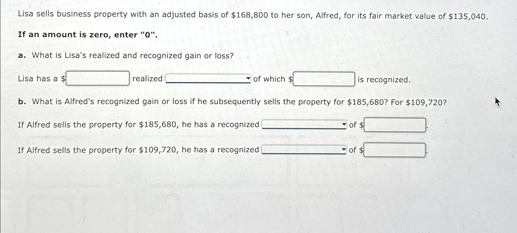 Solved Lisa sells business property with an adjusted basis | Chegg.com