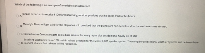 Solved Which of the following is an example of a variable | Chegg.com