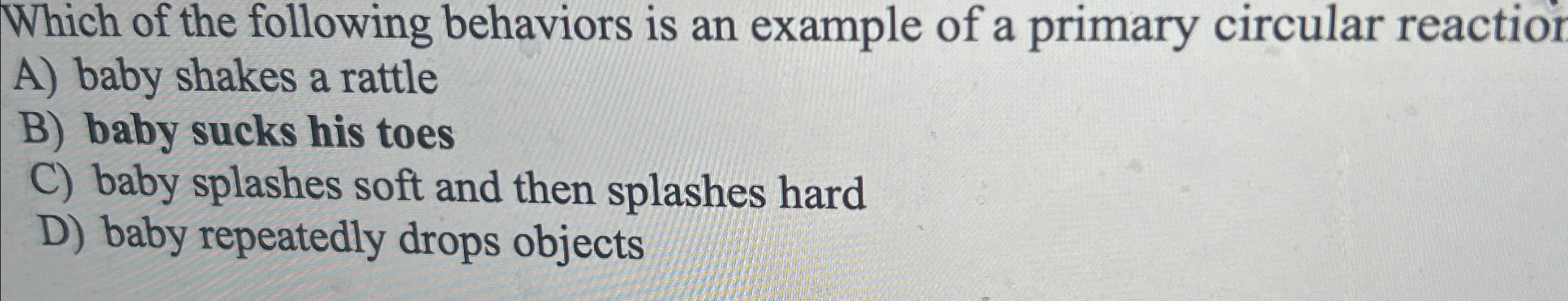 Solved Which of the following behaviors is an example of a | Chegg.com