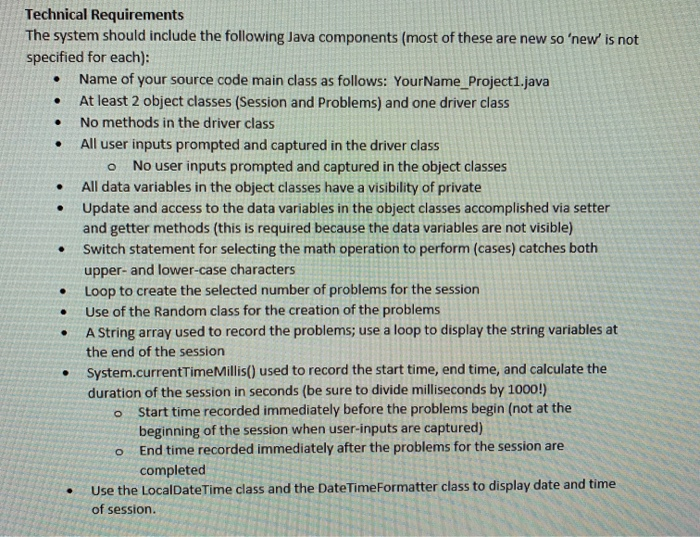 Solved . . - . Functional Requirements The console entry | Chegg.com