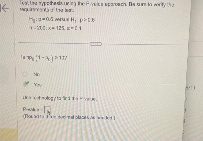 Solved Test the hypothesis using the P-value approach. Be | Chegg.com