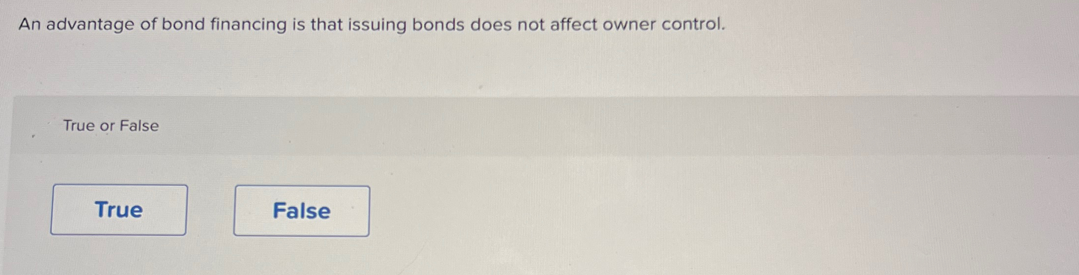 Solved An advantage of bond financing is that issuing bonds | Chegg.com