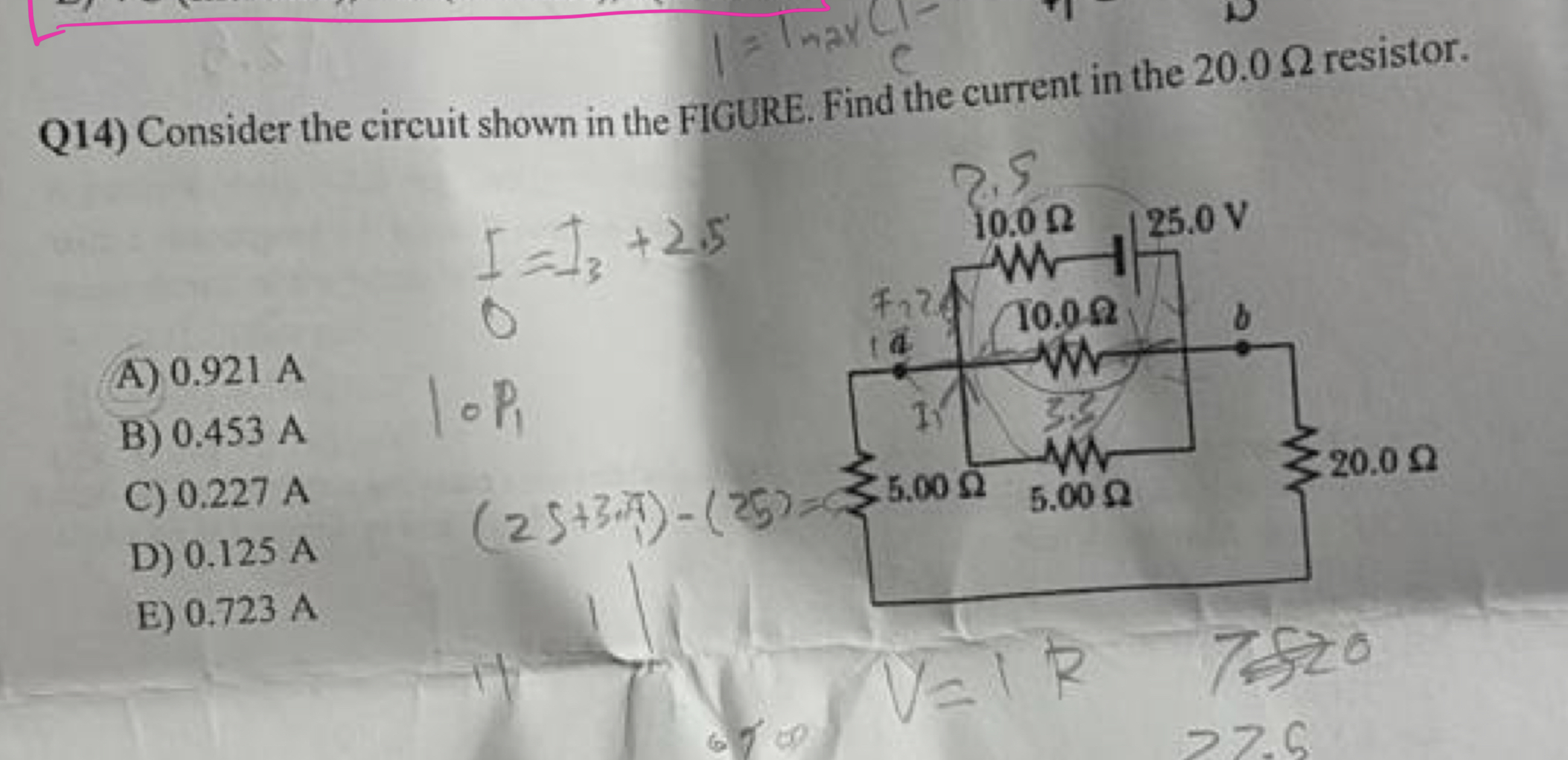 Solved Q14) ﻿Consider the circuit shown in the FIGURE. Find | Chegg.com