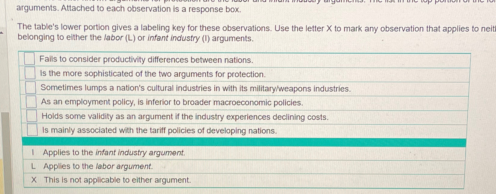Solved arguments. Attached to each observation is a response | Chegg.com