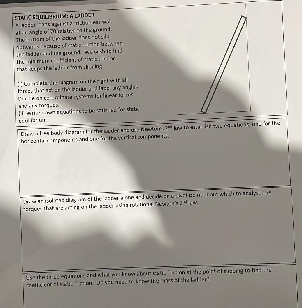Solved WORKSHEET #2 Statics is the analysis of stationary | Chegg.com