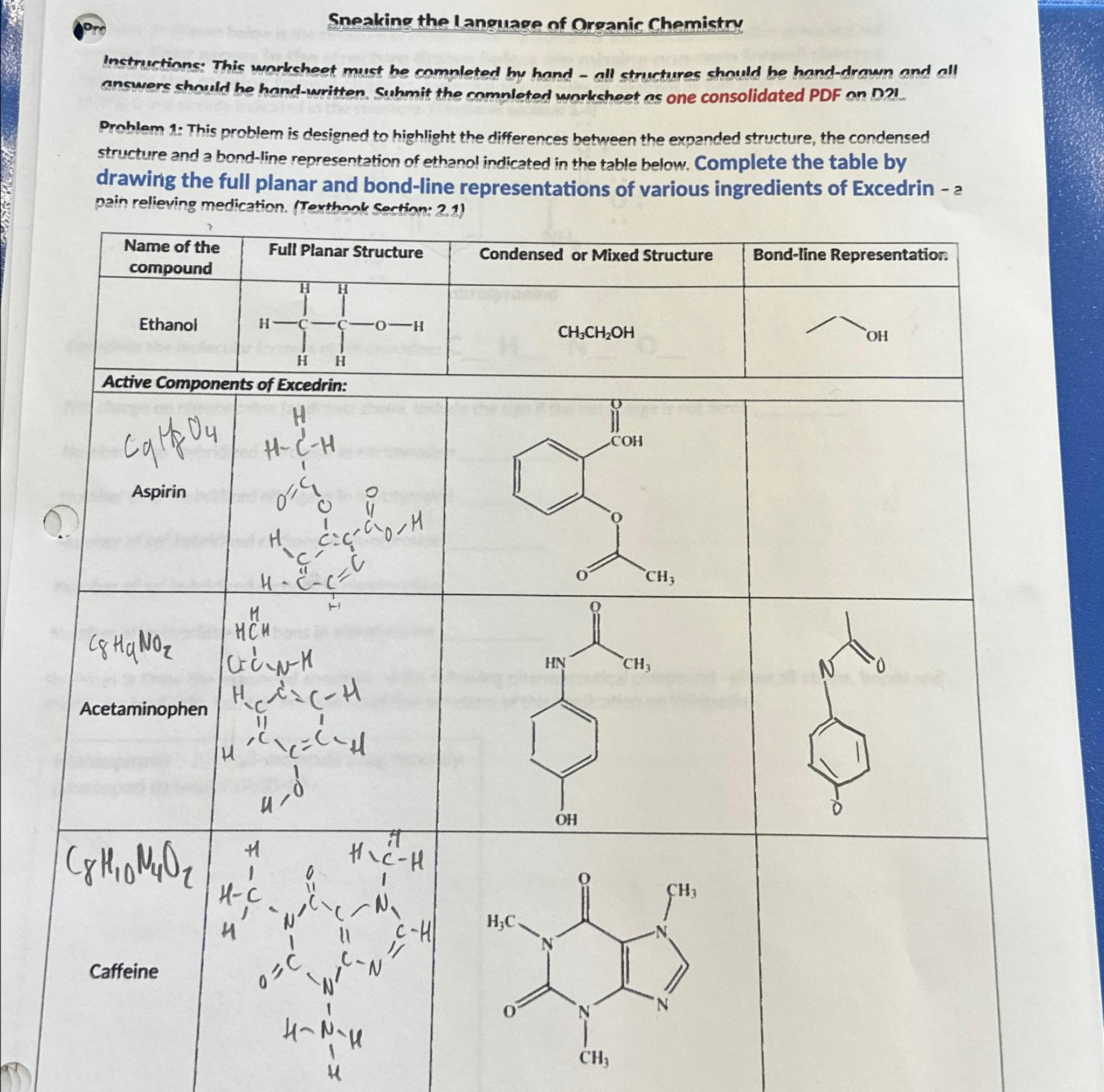 Solved Sneaking the l anguage of Organic | Chegg.com