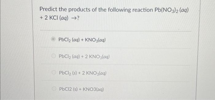 Solved Predict the products of the following reaction | Chegg.com