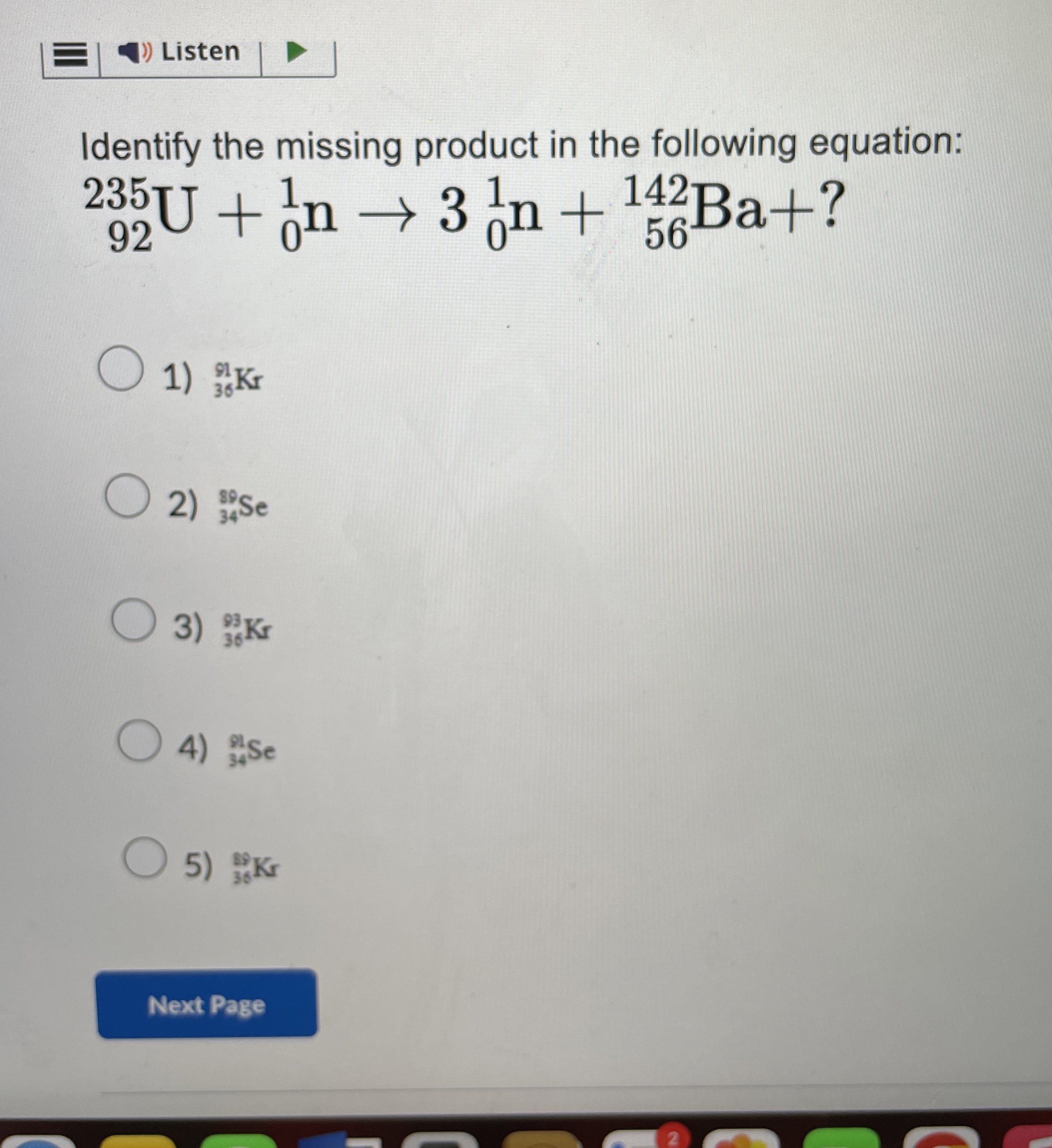 Solved Identify the missing product in the following | Chegg.com