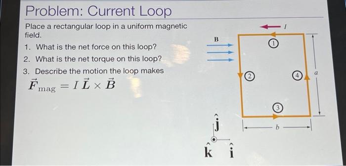Solved Place a rectangular loop in a uniform magnetic field. | Chegg.com