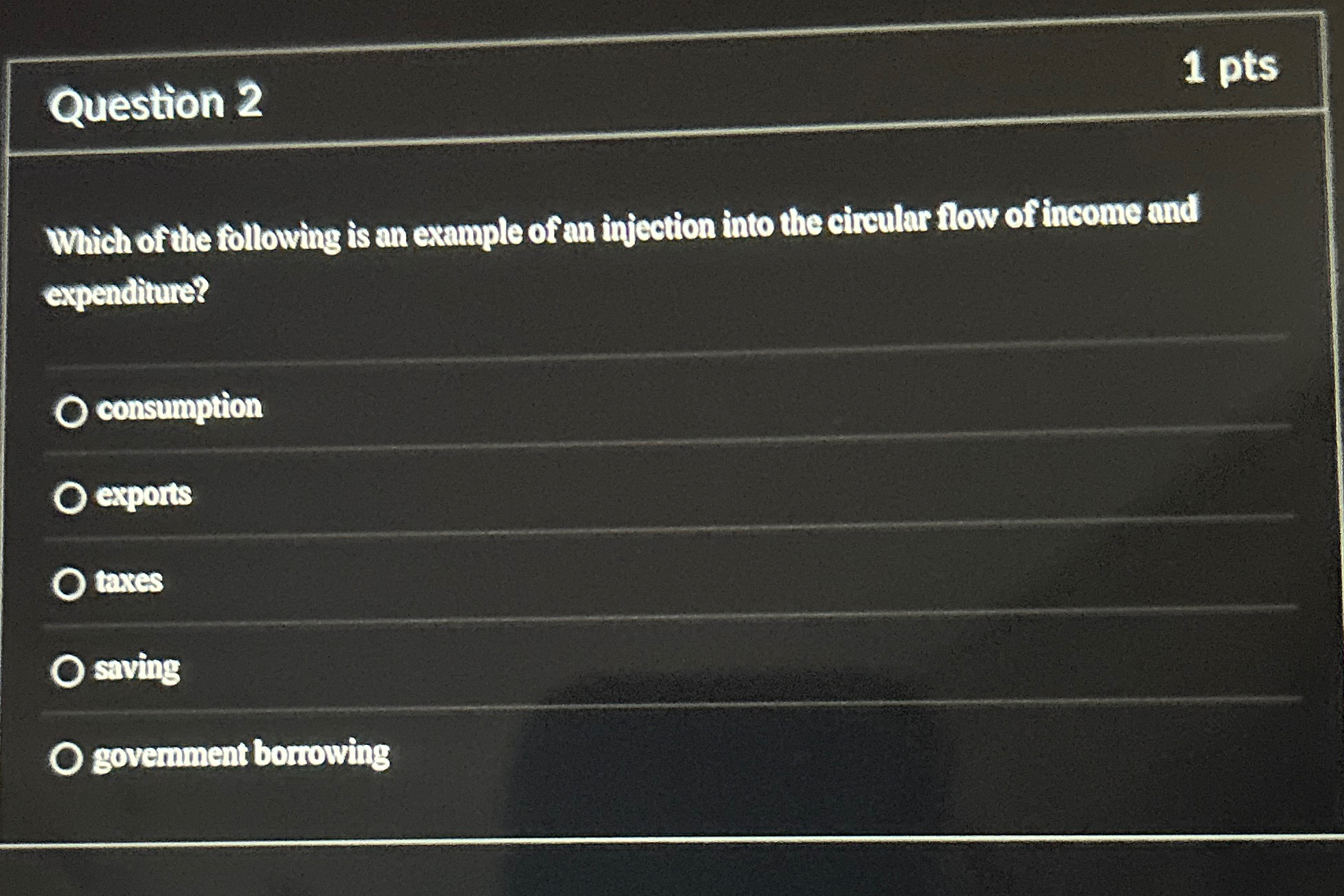 Solved Question 21 ﻿ptsWhich of the following is an example | Chegg.com